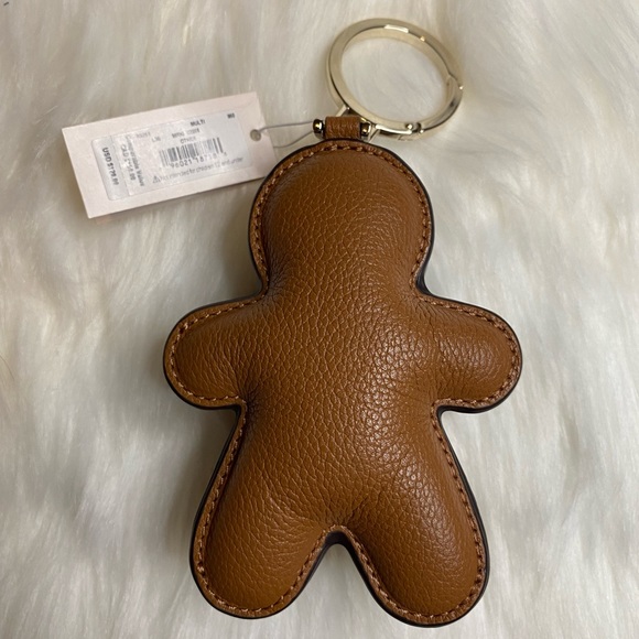kate spade | Accessories | Nwt Kate Spade Gingerbread Man Leather Key ...